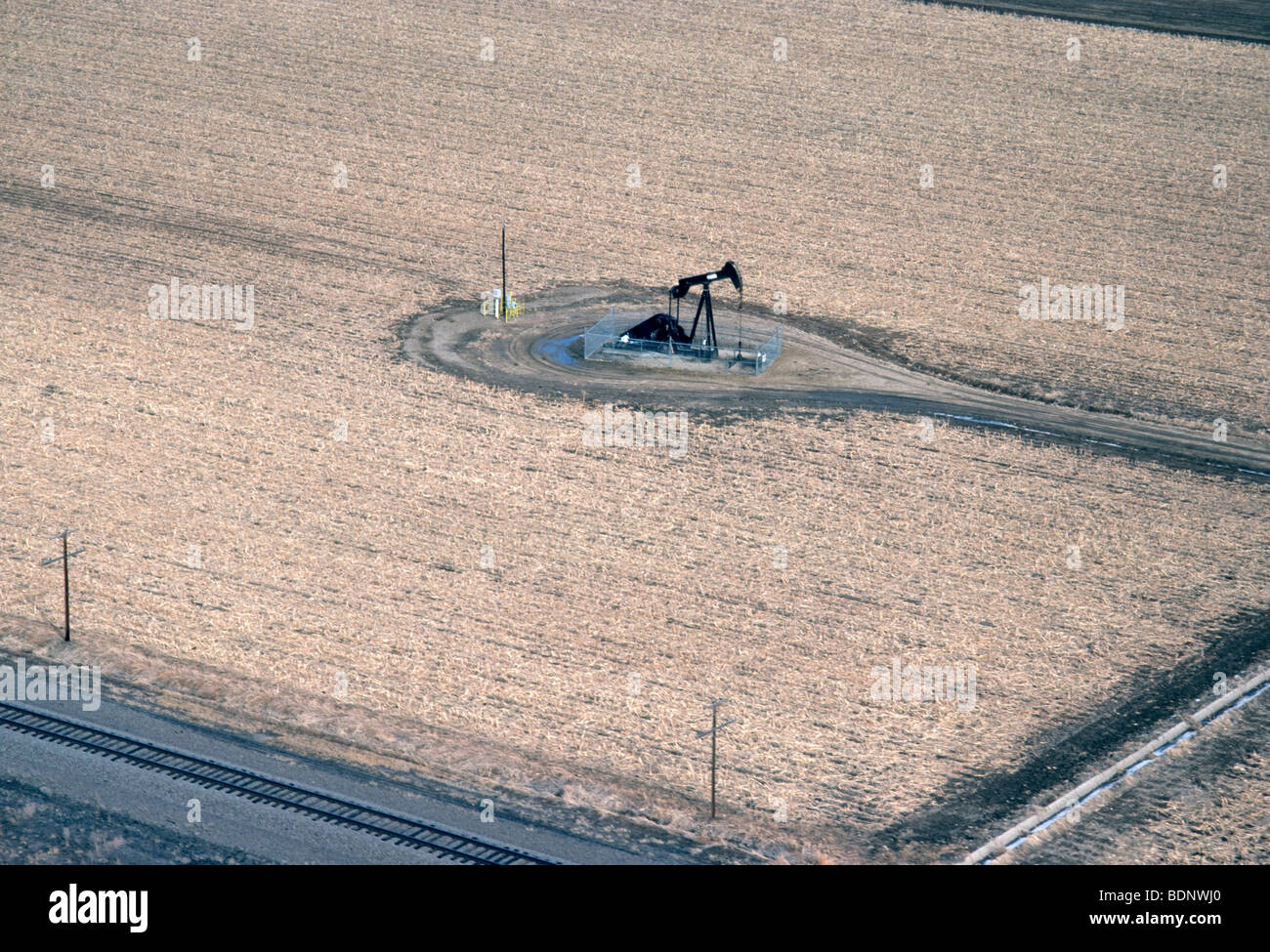 Oil pumper in agricultural field, rural Colorado Stock Photo - Alamy