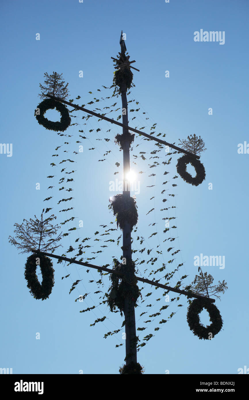 Traditional midsummer's pole in Finland Stock Photo - Alamy