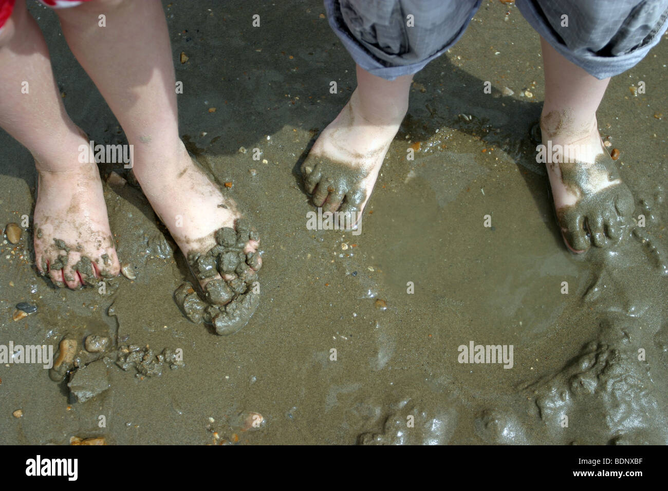 Feet in mud close up hi-res stock photography and images - Alamy