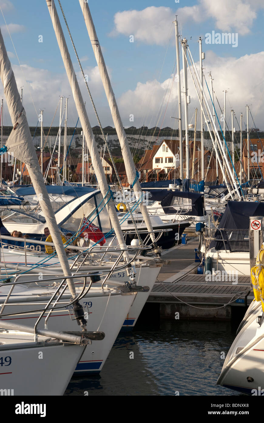 Yachts in marina at Port Solent Stock Photo - Alamy