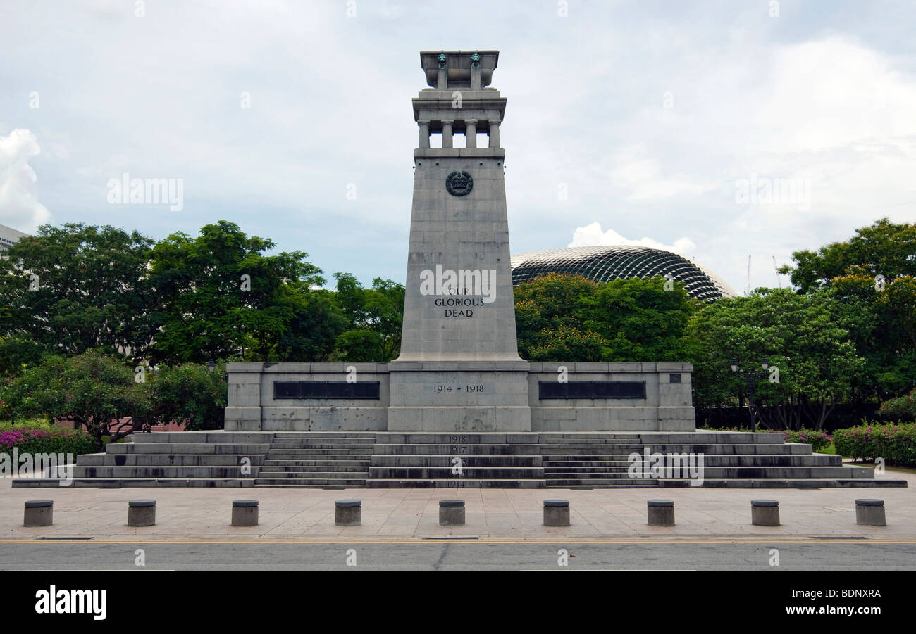 The Cenotaph, war memorial, the Esplanade Park, Singapore, Southeast ...