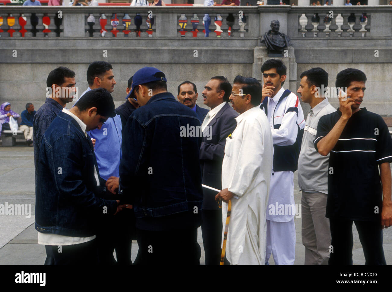 Pakistani-English men, political protest, protesters, protest march ...