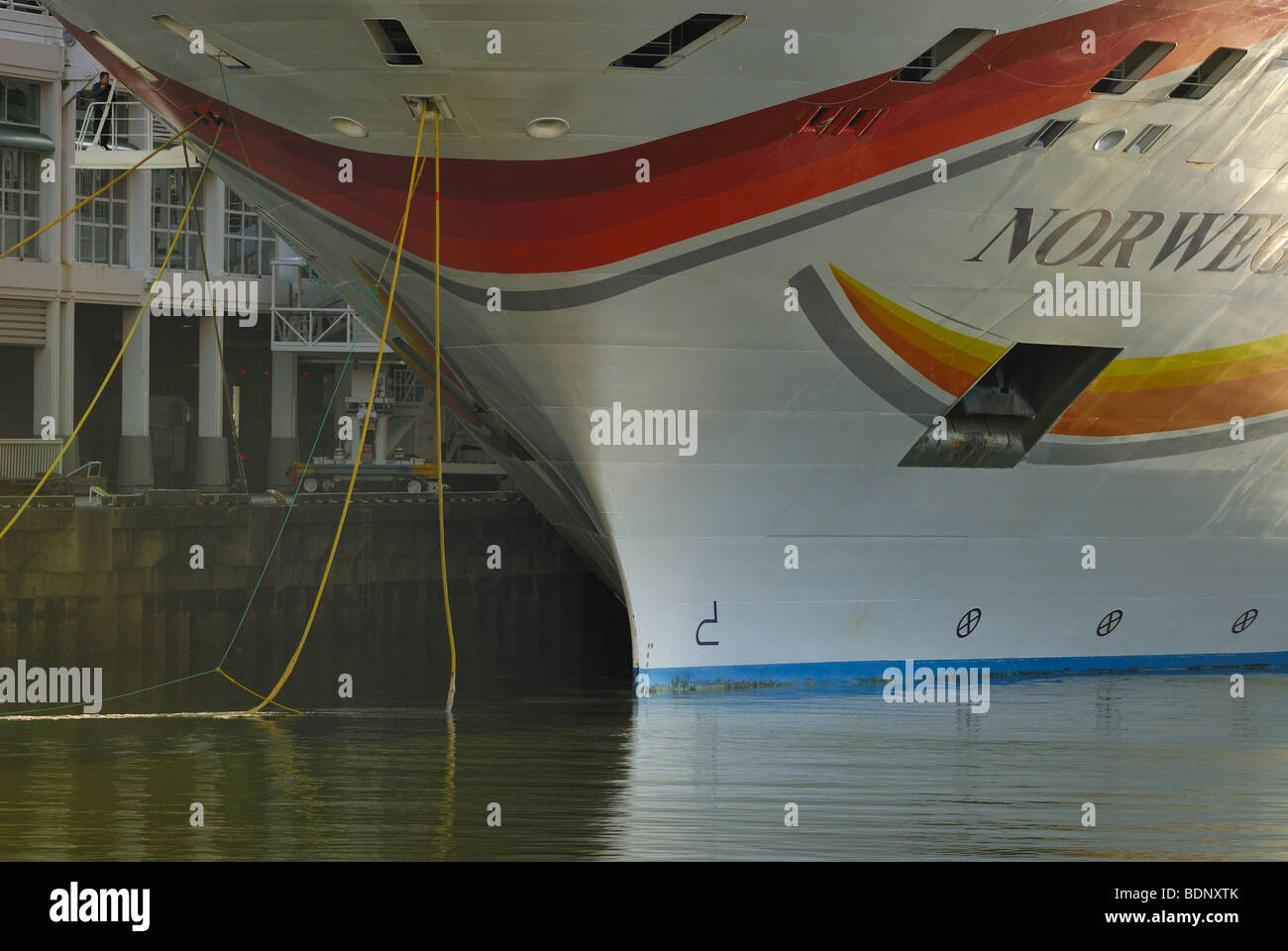 Norwegian cruise line ship bow hi-res stock photography and images - Alamy