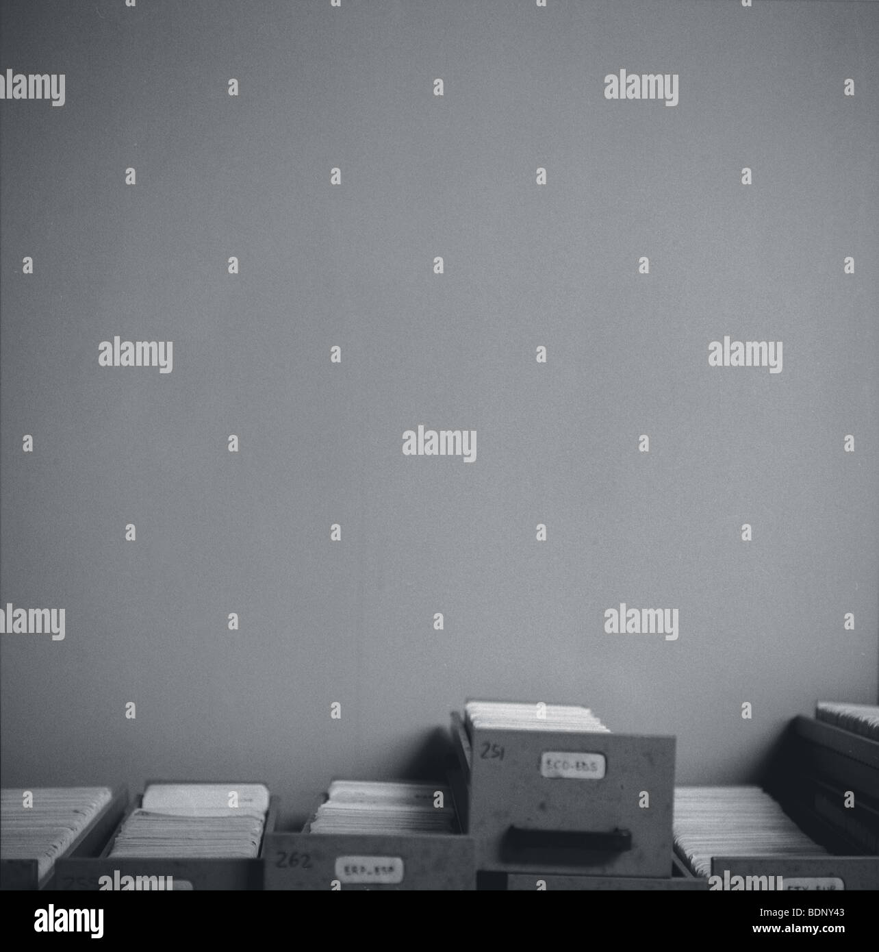 A room interior with filing drawers Stock Photo - Alamy
