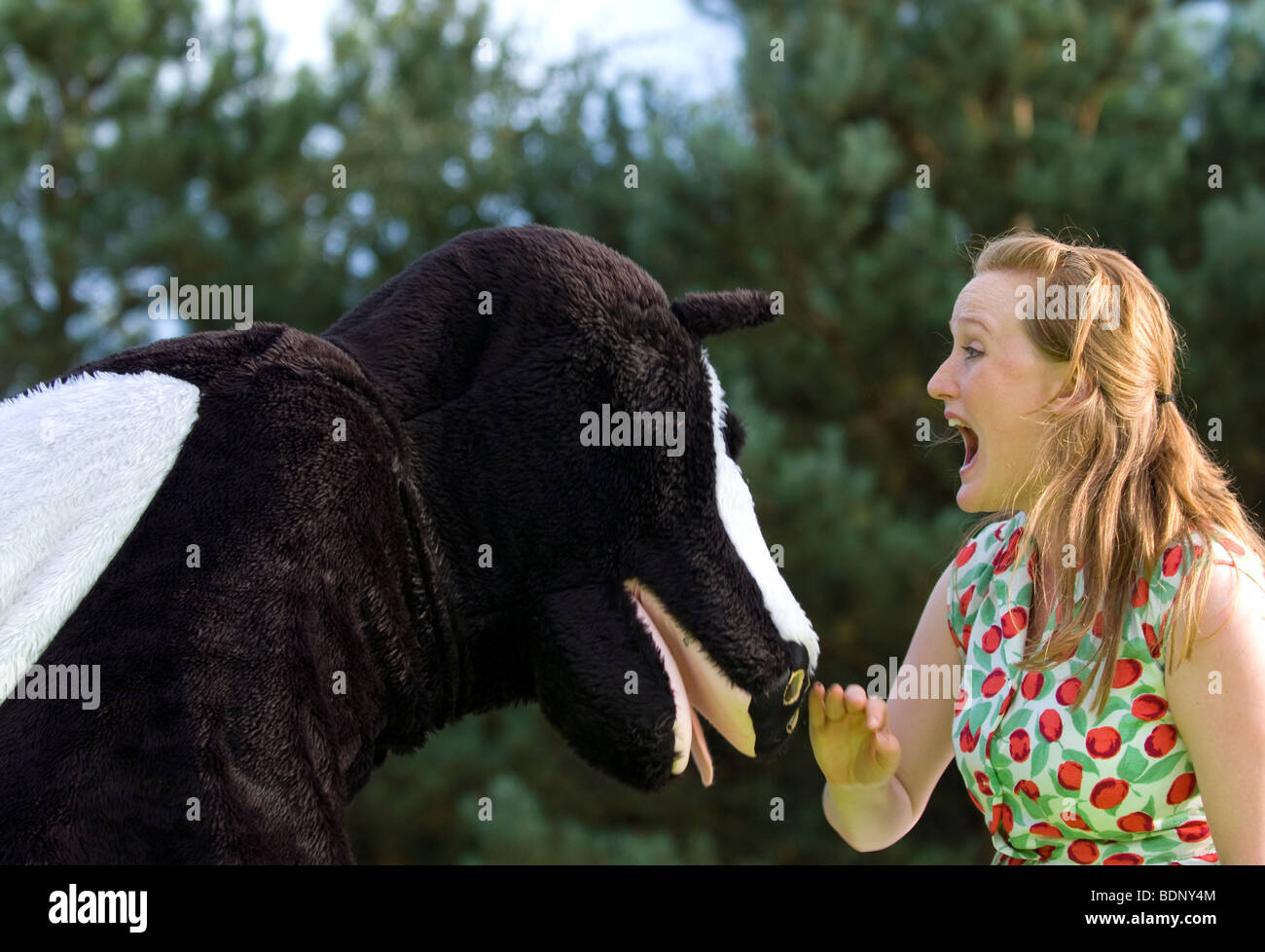 Laura Espin as Cinderella talking with Milky the Cow in the classic ...
