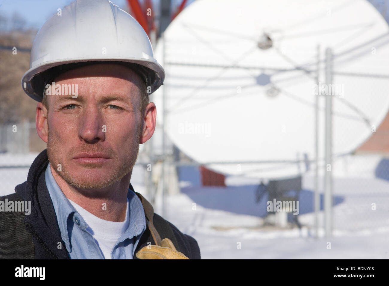Portrait of a cable lineman Stock Photo - Alamy