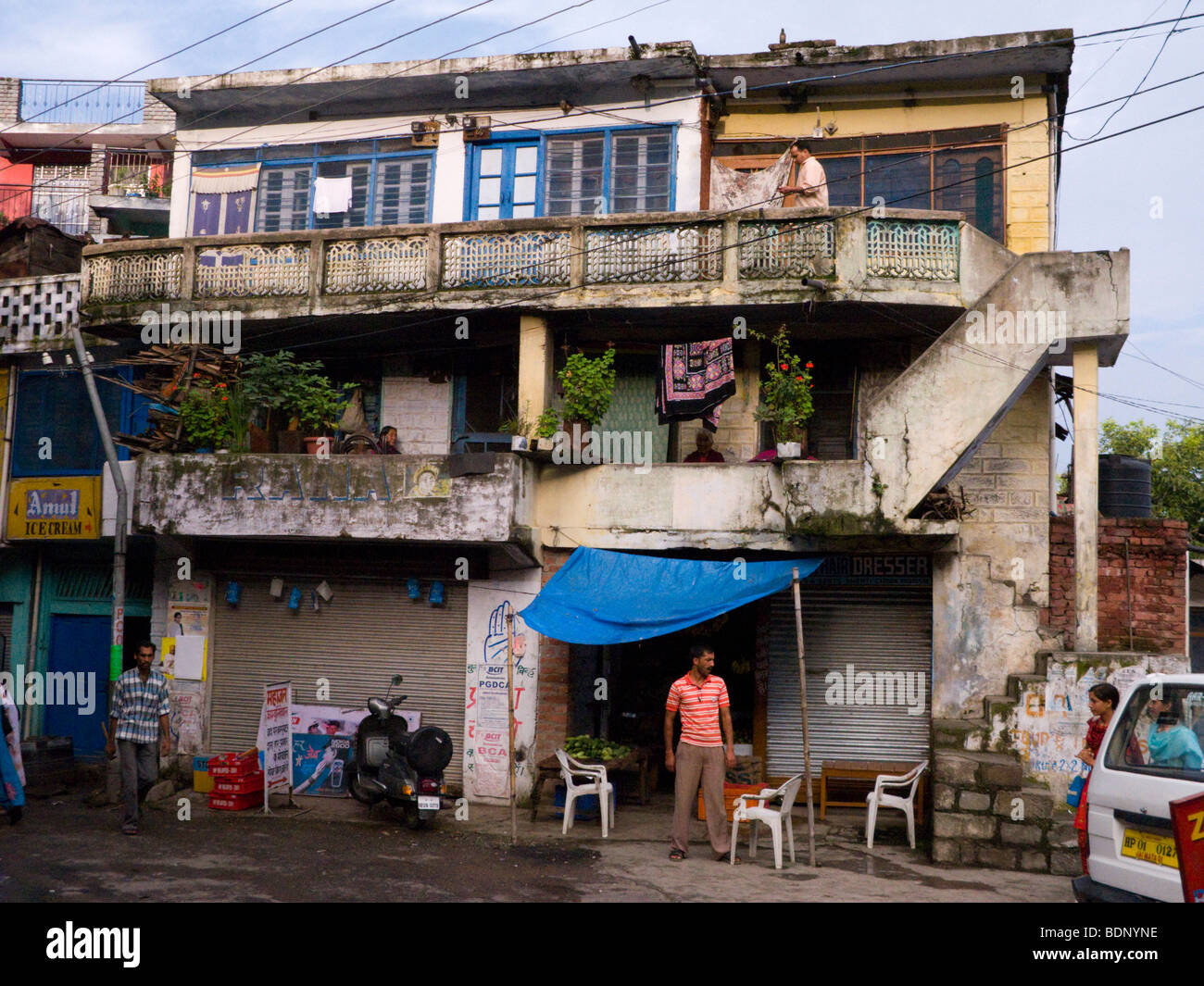 Indian housing / house / apartment block in Rewalsar. Himachal Pradesh ...