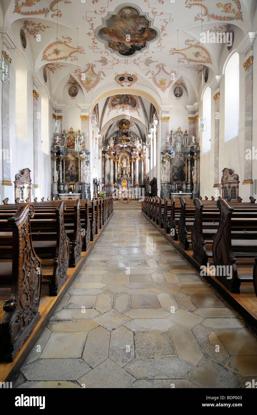 Interior with altar, St. Franziskus, St. Francis, Franciscan Church ...