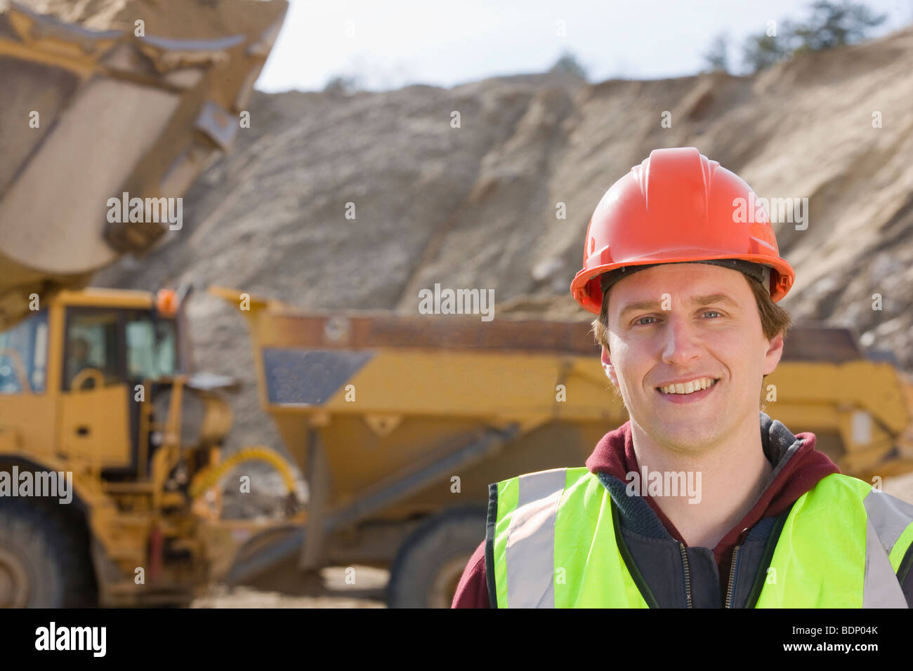Engineer at a construction site Stock Photo - Alamy