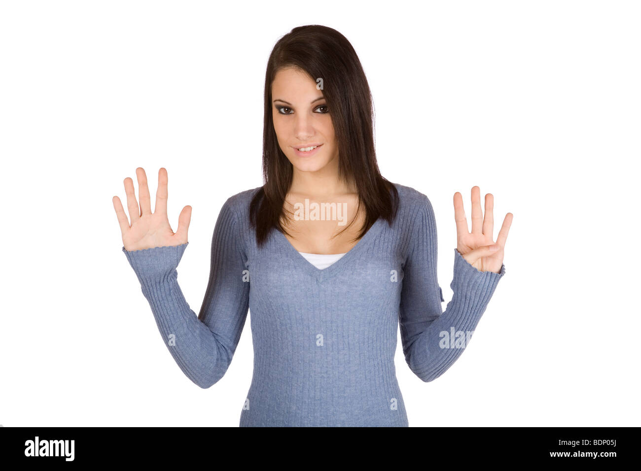 Girl child count counting on fingers hi-res stock photography and ...