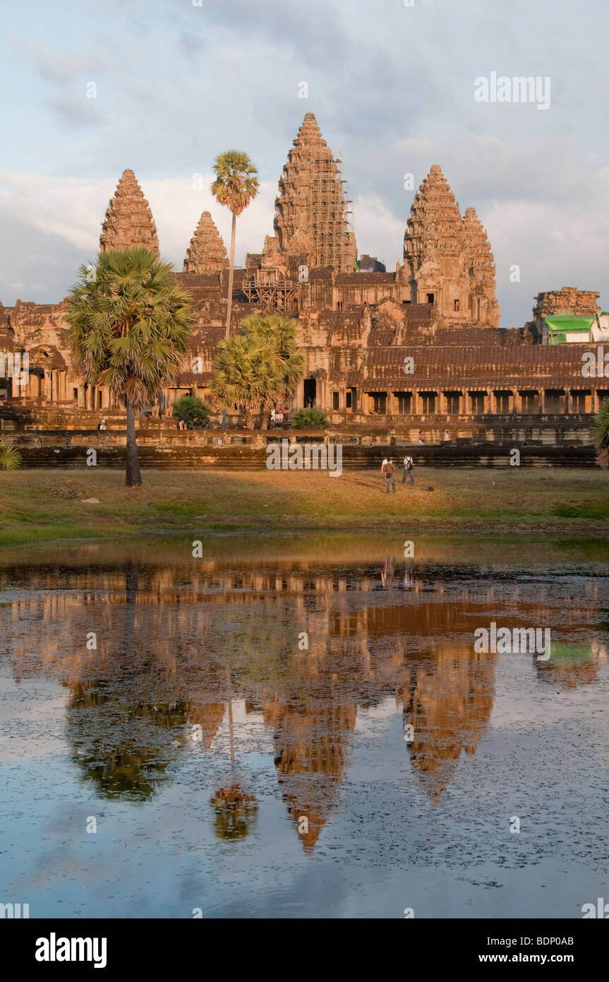 Angkor Wat Temple near sunset looking across the Southern Reflecting ...