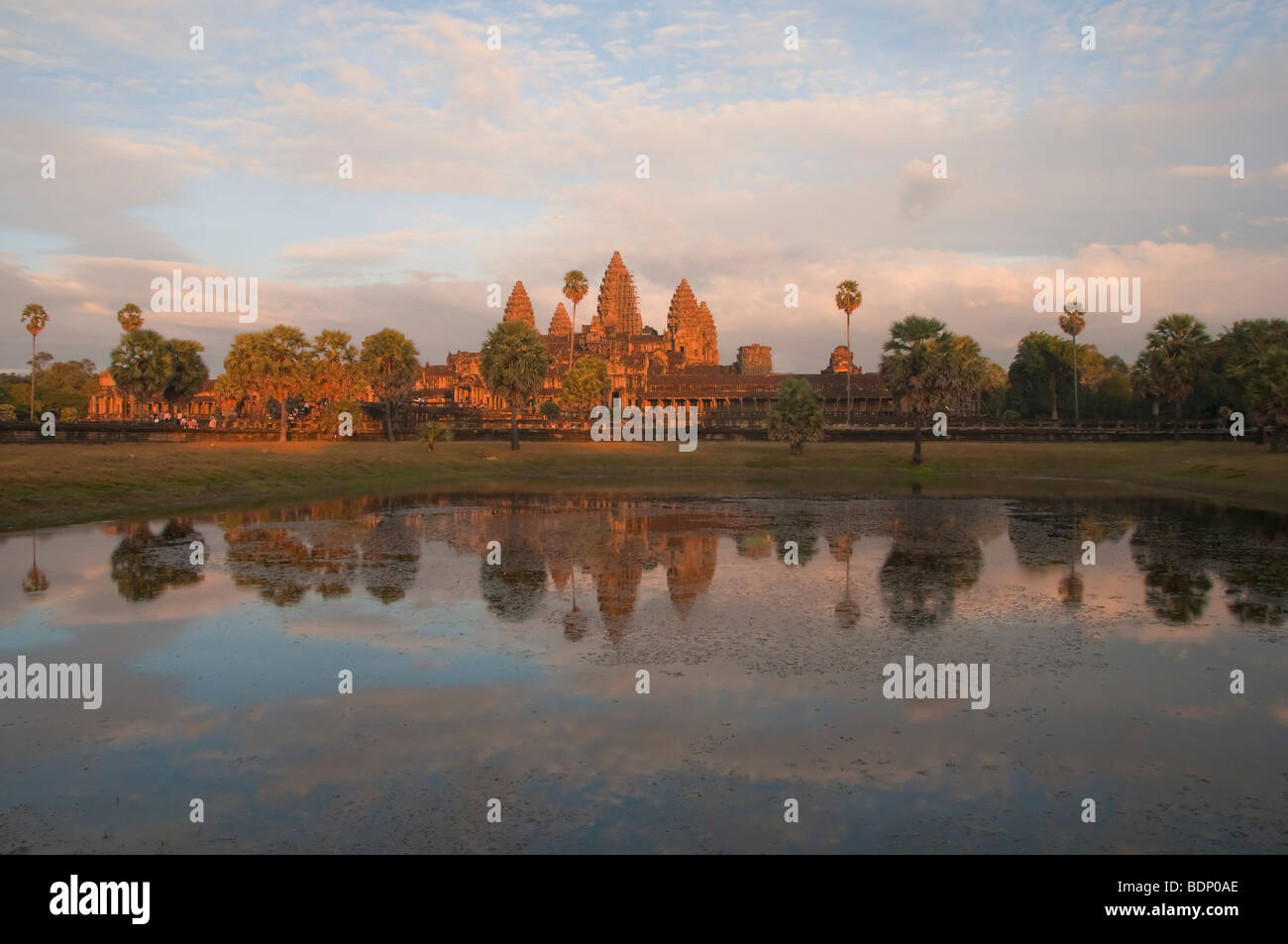 Angkor Wat Temple near sunset looking across the Southern Reflecting ...