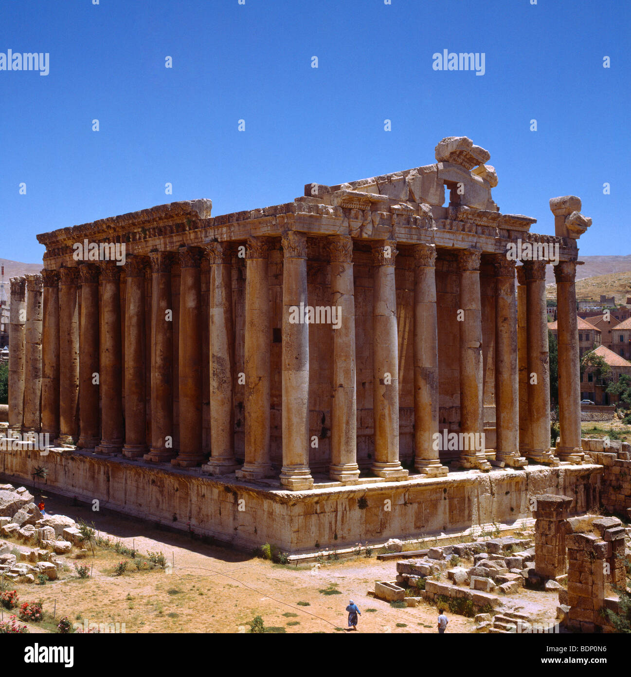 Baalbek Lebanon Temple Of Bacchus Stock Photo - Alamy