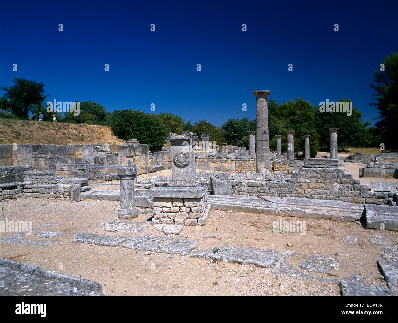 Glanum St Remy Provence France Ruins of Roman City Stock Photo - Alamy