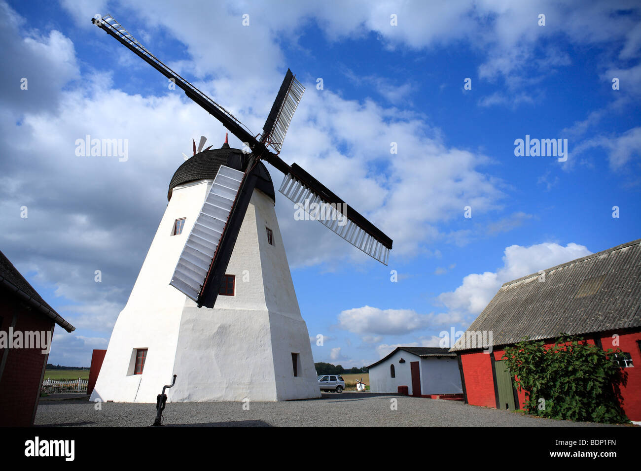 Windmill in Arsdale, Bornholm, Denmark, Europe Stock Photo - Alamy