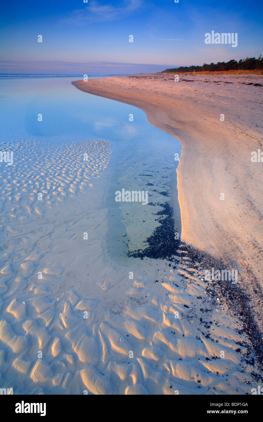 Rippled sand on a beach, Dueodde, Bornholm, Denmark, Europe Stock Photo ...
