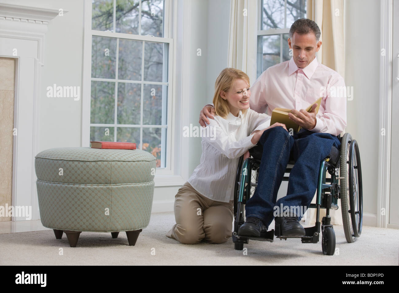 Disabled reading activity hi-res stock photography and images - Alamy