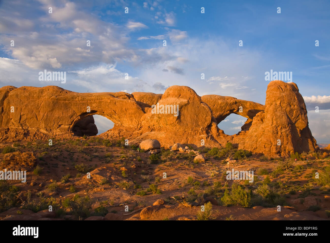 North and South Window Arches in The Windows section of Arches National ...