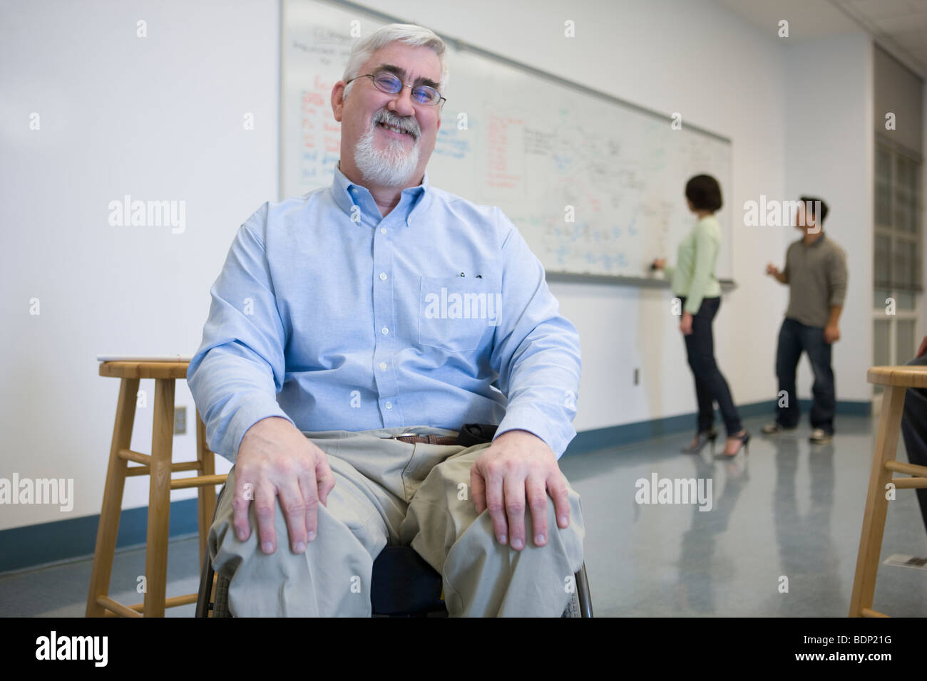 University professor in a classroom Stock Photo - Alamy