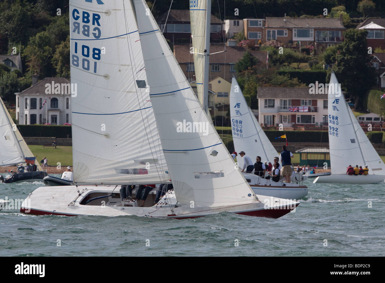 Cowes Week yacht racing Stock Photo - Alamy