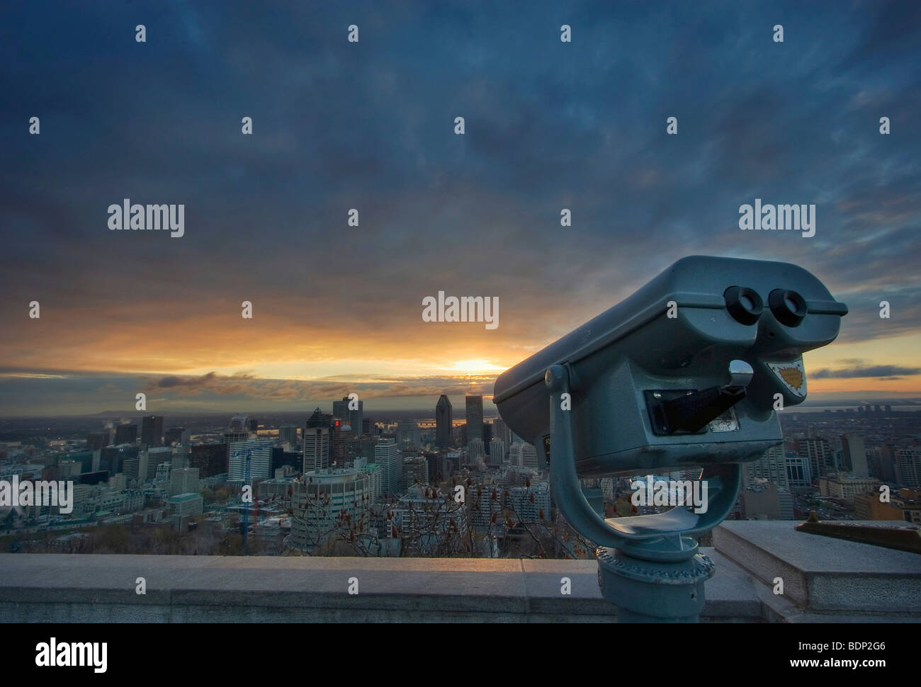 A high rise viewing platform over looking a city Stock Photo - Alamy
