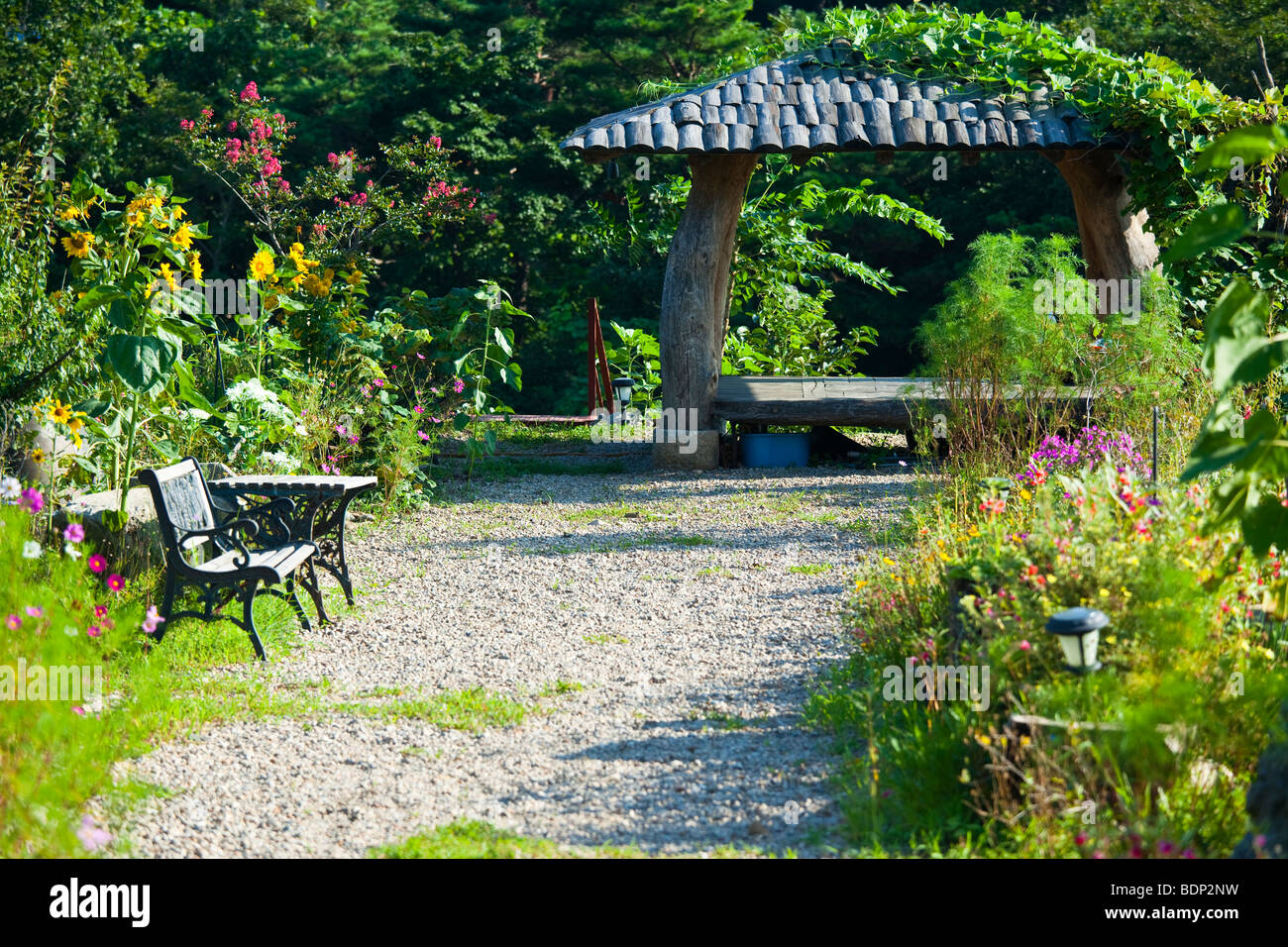 Traditional Gazibo in Gangwondo Province South Korea Stock Photo - Alamy