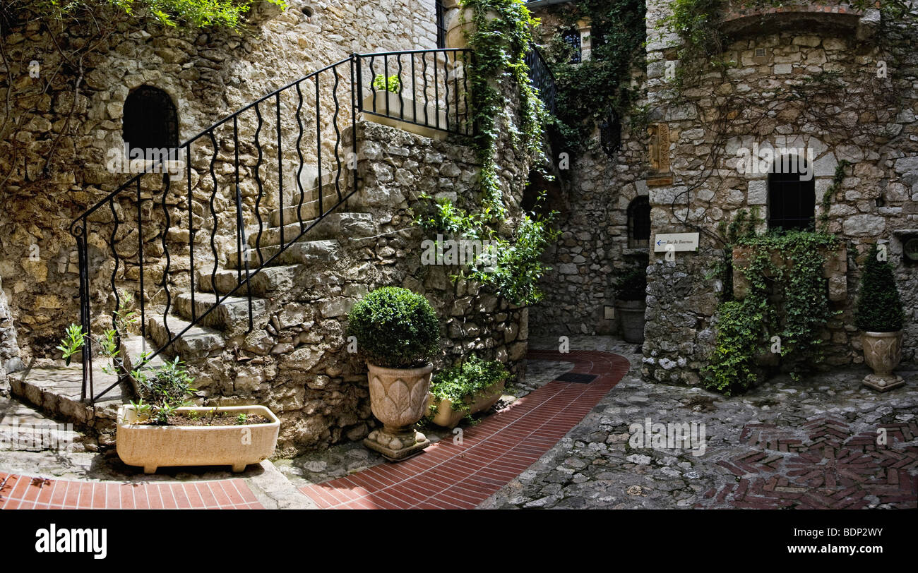 Eze Village, Cote d'Azur, Alpes Maritimes, France, Europe Stock Photo ...