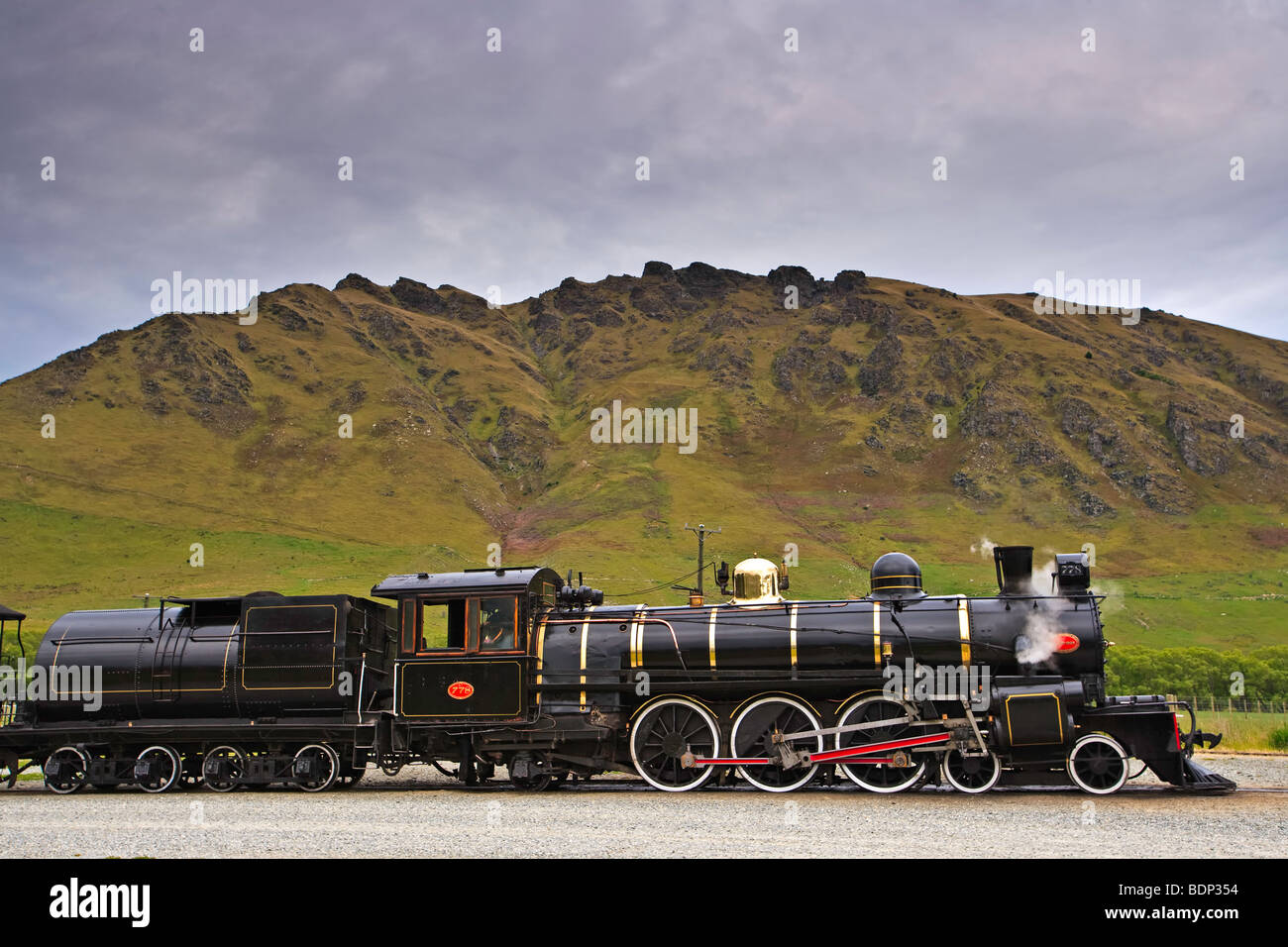 Kingston Flyer, a steam train built in 1925, at the Fairlight Station ...