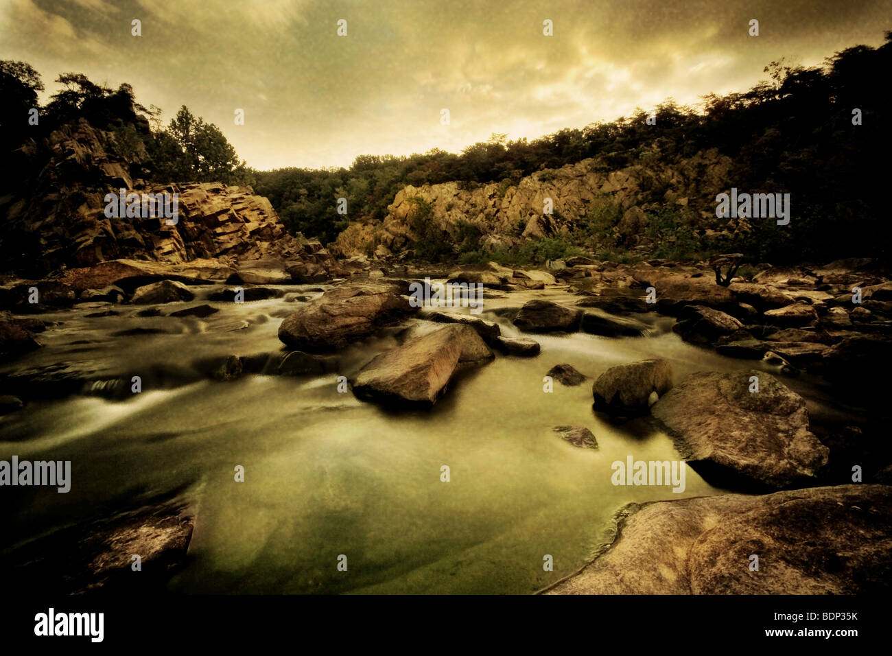 A river with rocks Stock Photo - Alamy