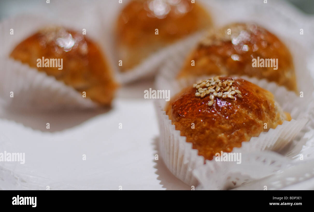 Crispy dim sum pork pastry parcels Stock Photo - Alamy