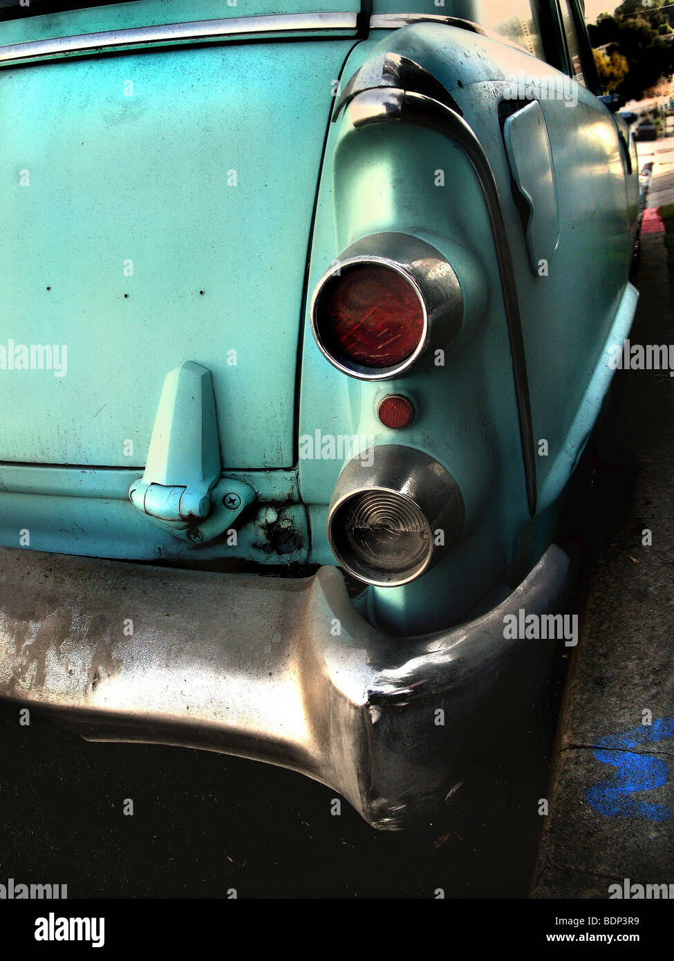 Rear old 1950s car in hi-res stock photography and images - Alamy