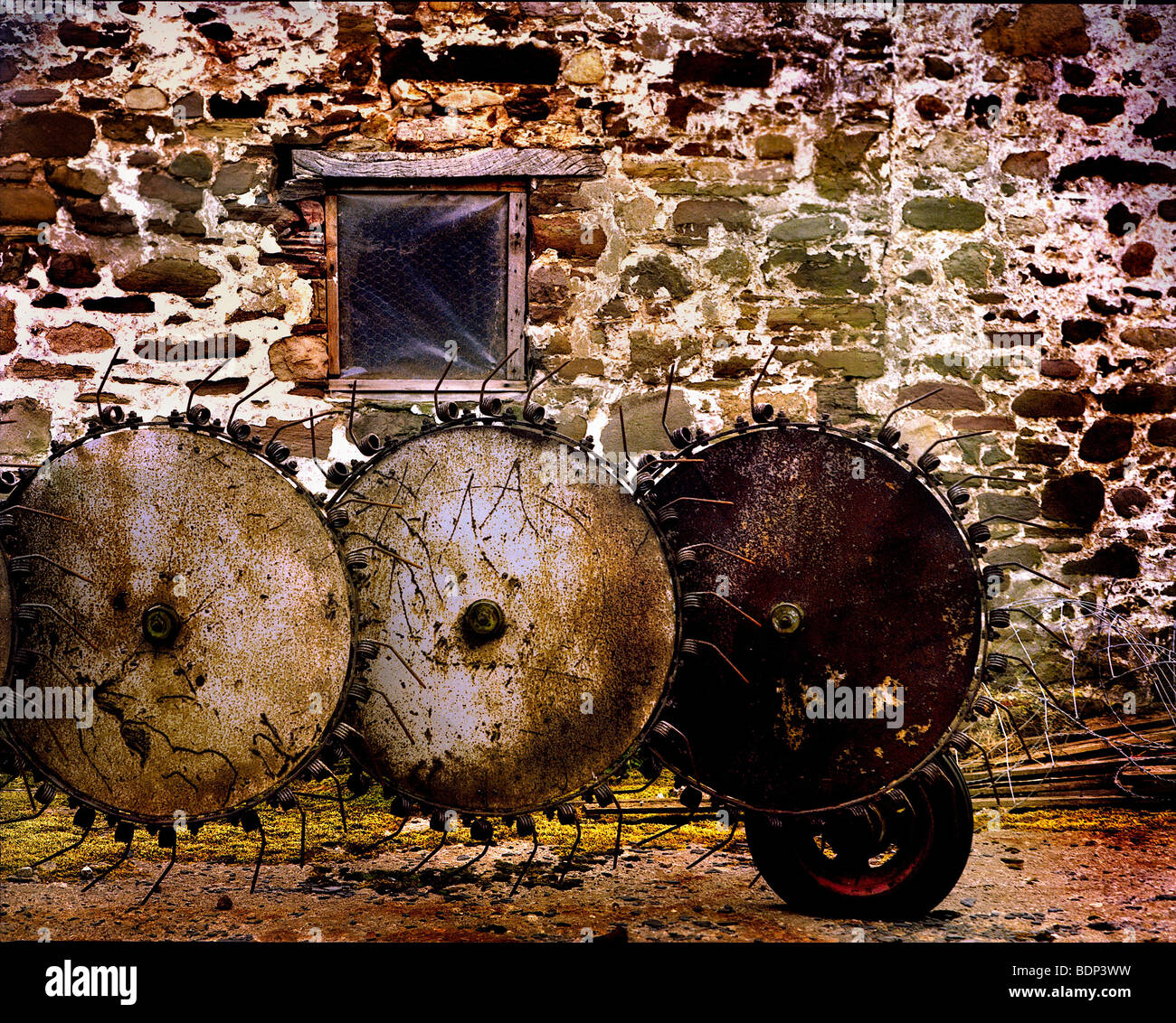 Old farm machinery Stock Photo - Alamy