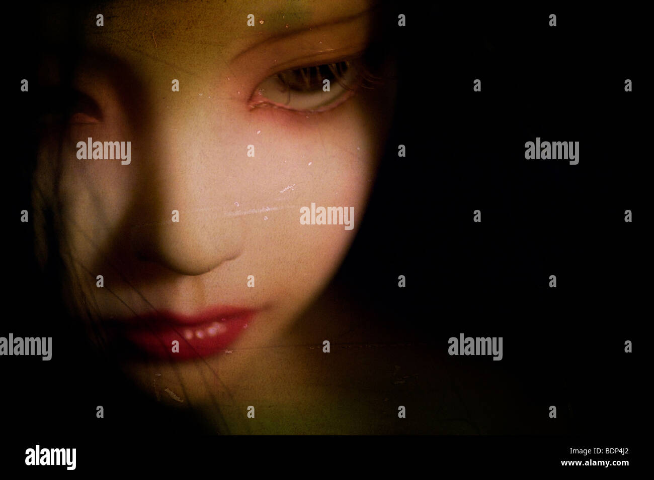 Sad doll face eyes hi-res stock photography and images - Alamy