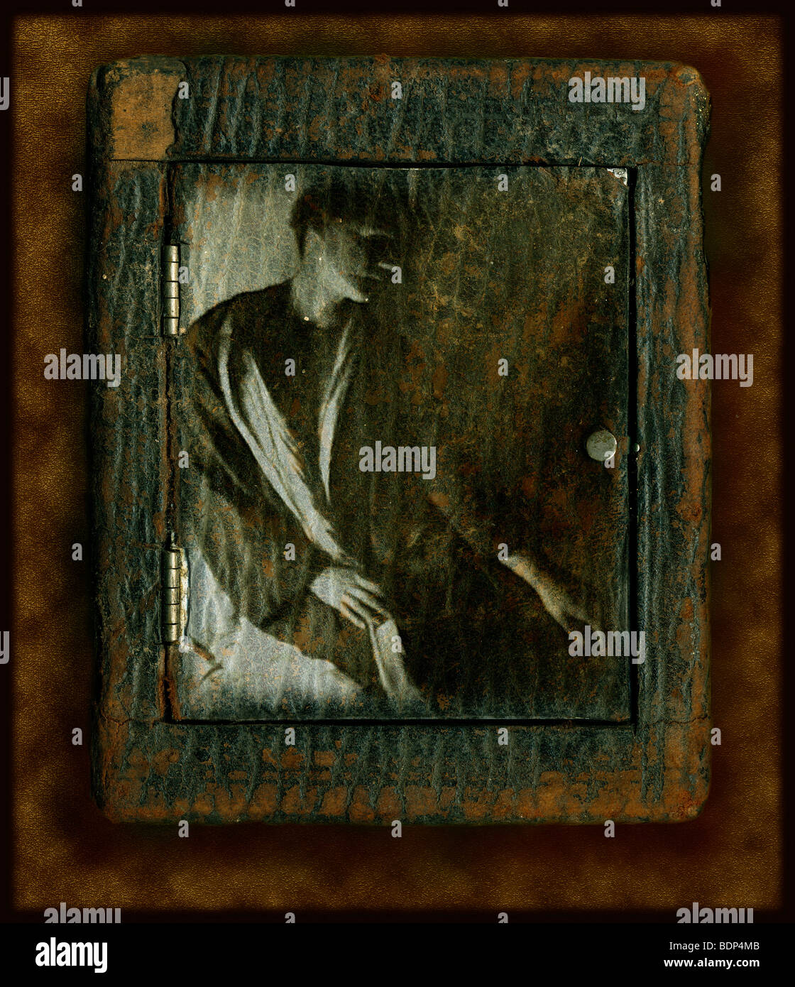 A figure in a frame Stock Photo - Alamy