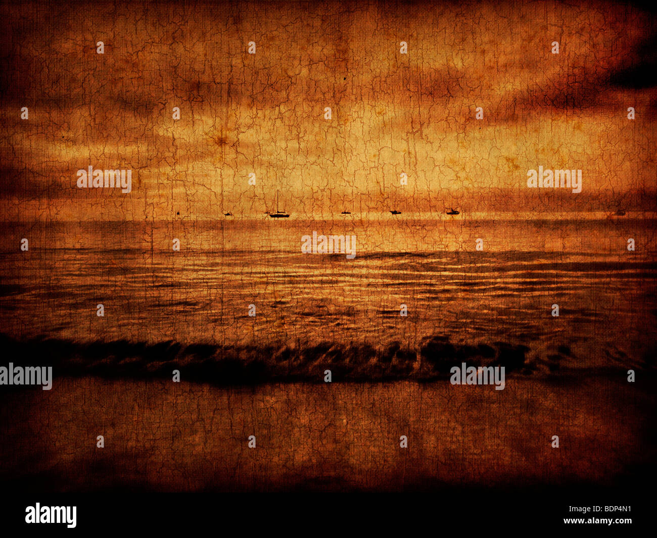 A beach scene with textures Stock Photo - Alamy