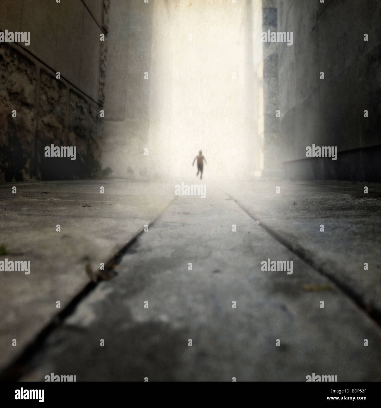 Scared child running hi-res stock photography and images - Alamy