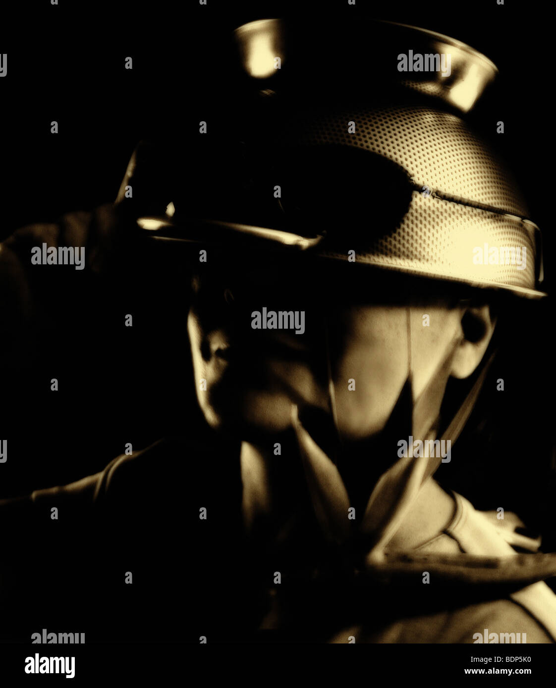 A woman wearing a colander as a hat Stock Photo - Alamy