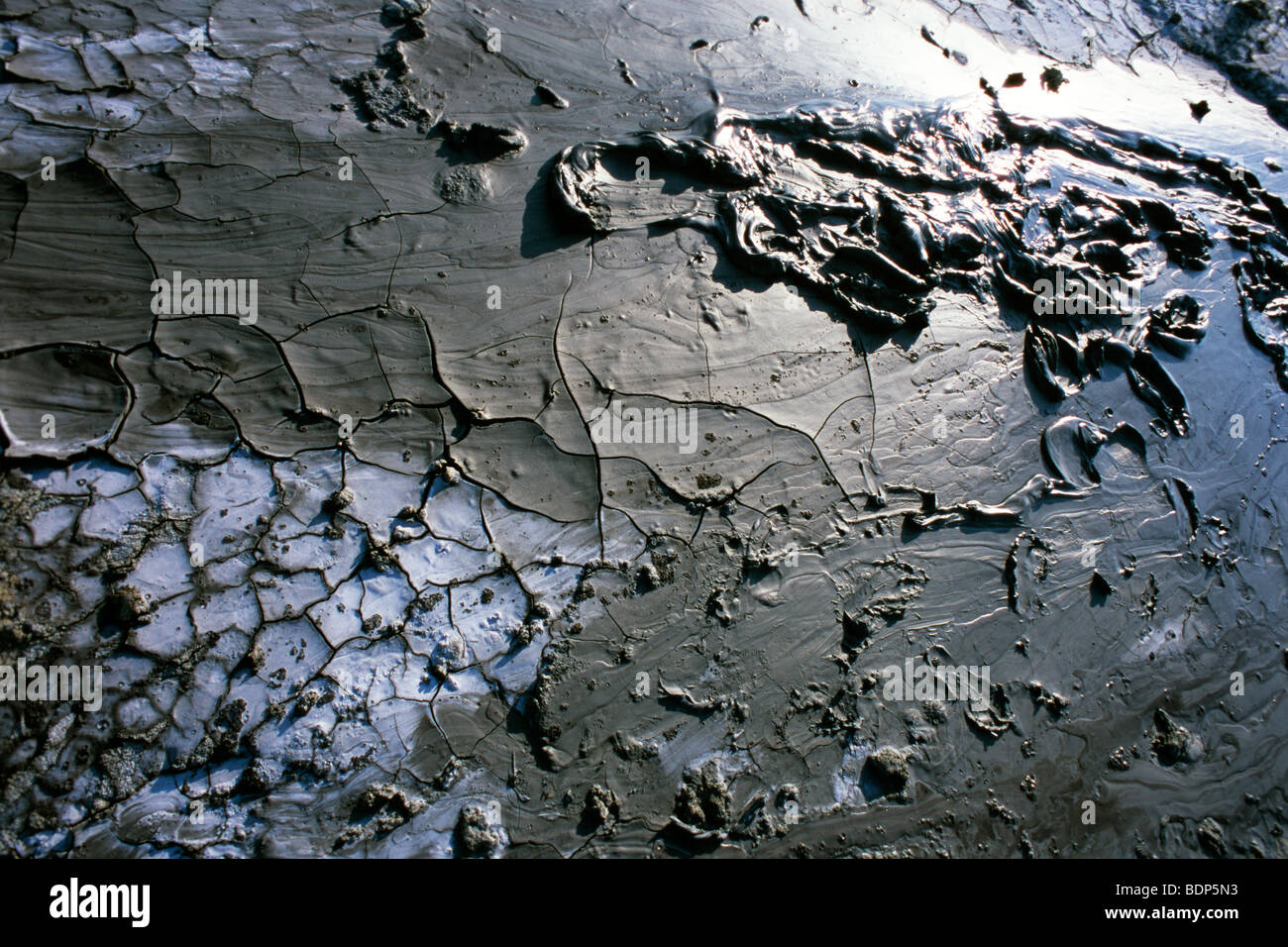 Mud erupting from mud volcano hi-res stock photography and images - Alamy