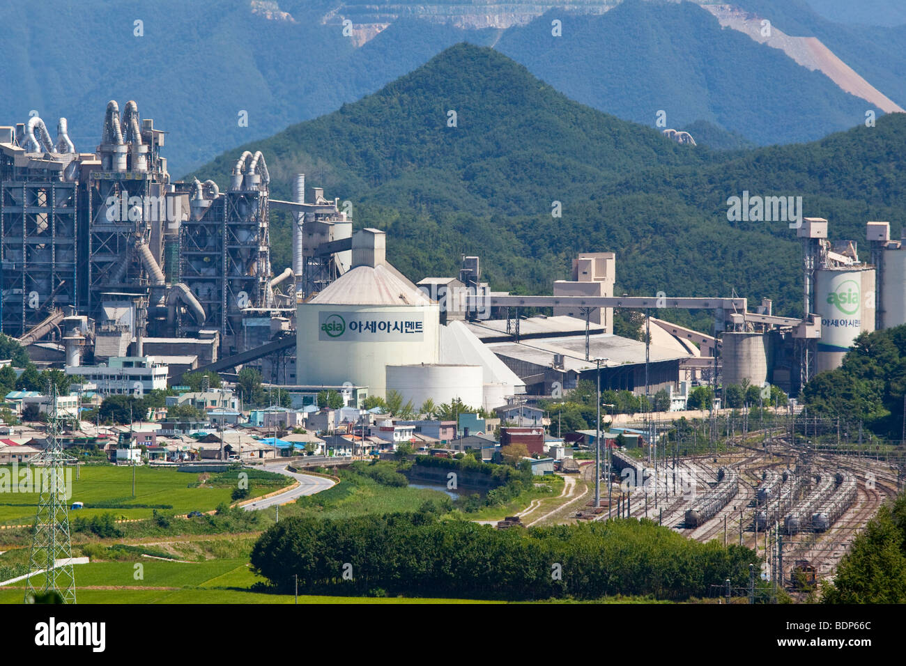 Gravel Factory in rural Chungbuk Province South Korea Stock Photo - Alamy