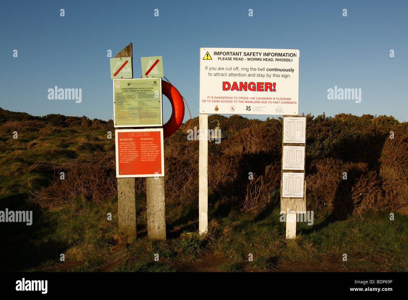Danger of being cut off hi-res stock photography and images - Alamy