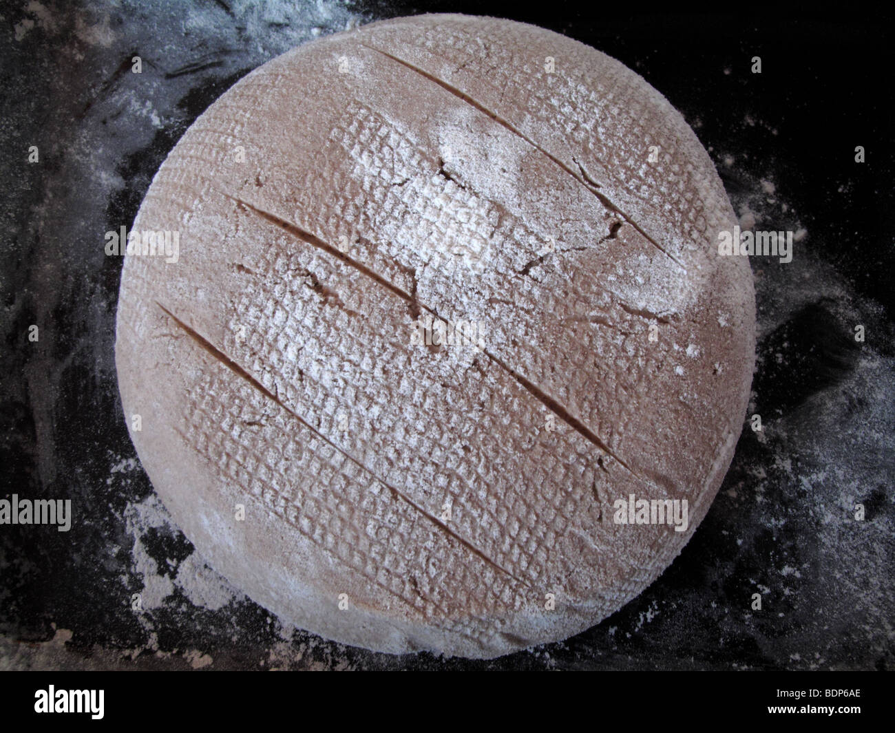 Sourdough bread ready for baking Stock Photo - Alamy