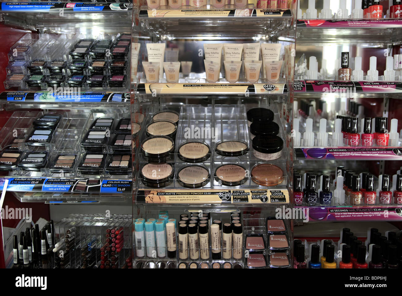 Rimmel Cosmetics counter in a store Stock Photo - Alamy