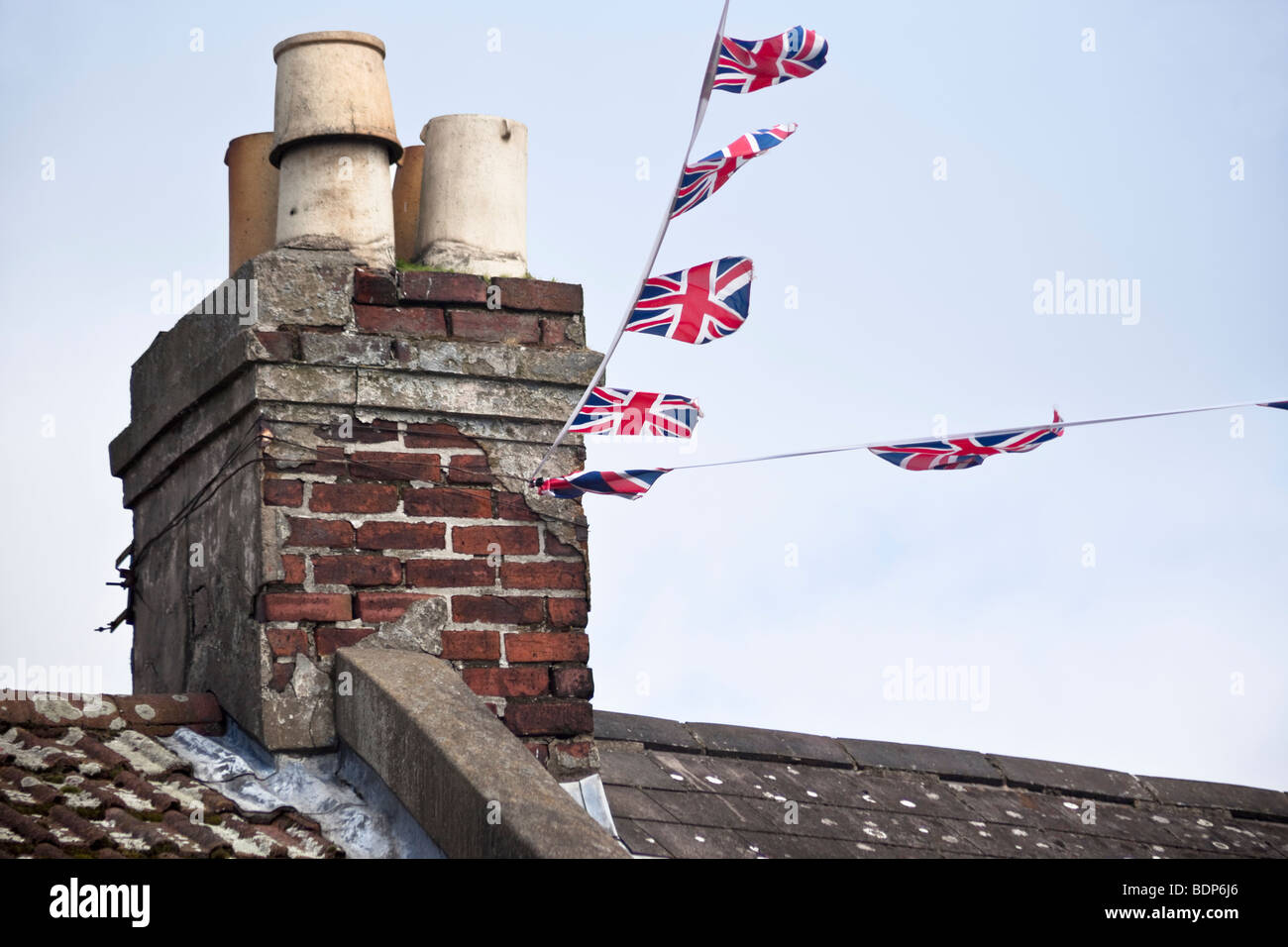 Flags on the Shankill Road, Belfast, Northern Ireland Stock Photo - Alamy