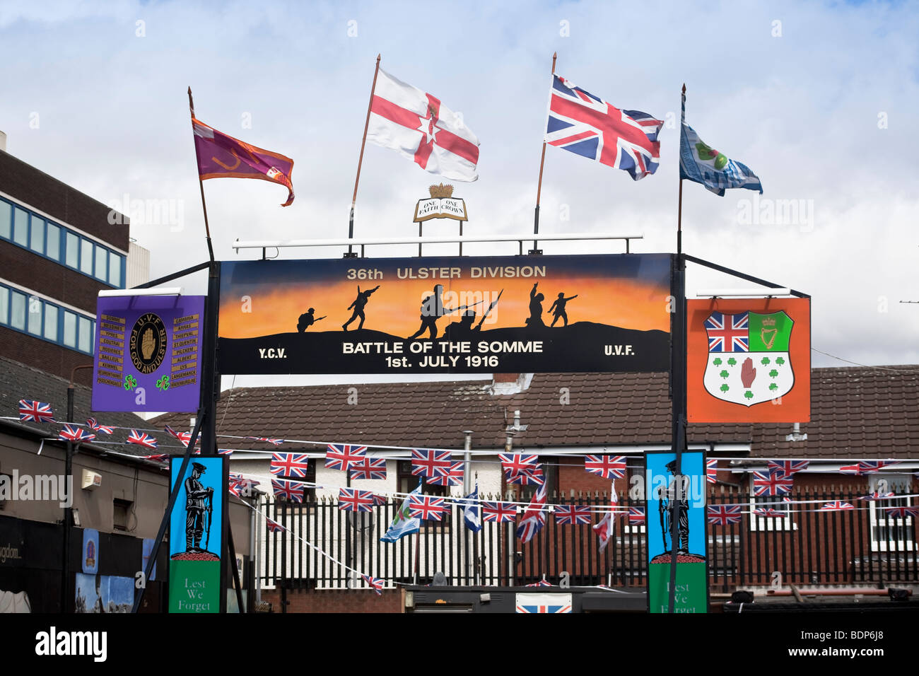 Murals on the Shankill Road, Belfast, Northern Ireland Stock Photo - Alamy