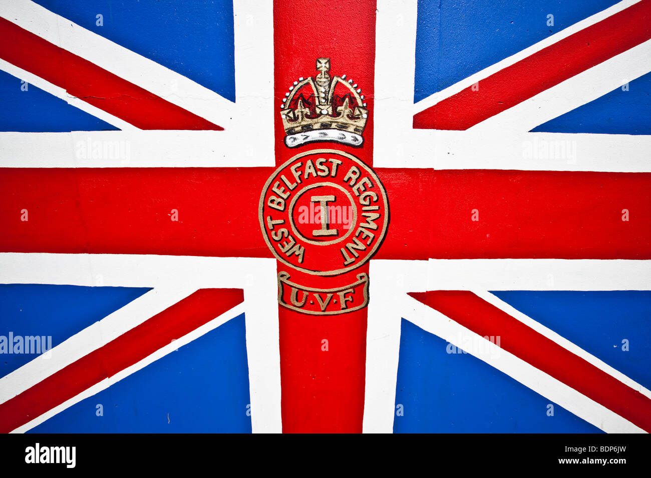 Ulster shankill road flags hi-res stock photography and images - Alamy