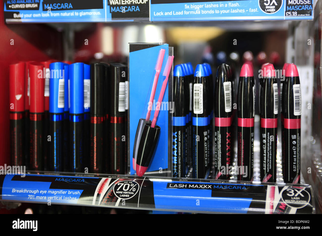 Cosmetics counter in a store Stock Photo - Alamy