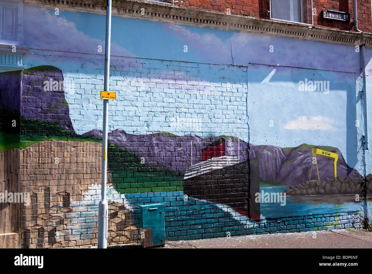 Republican Murals of the Falls Road, Belfast, Northern Ireland Stock ...