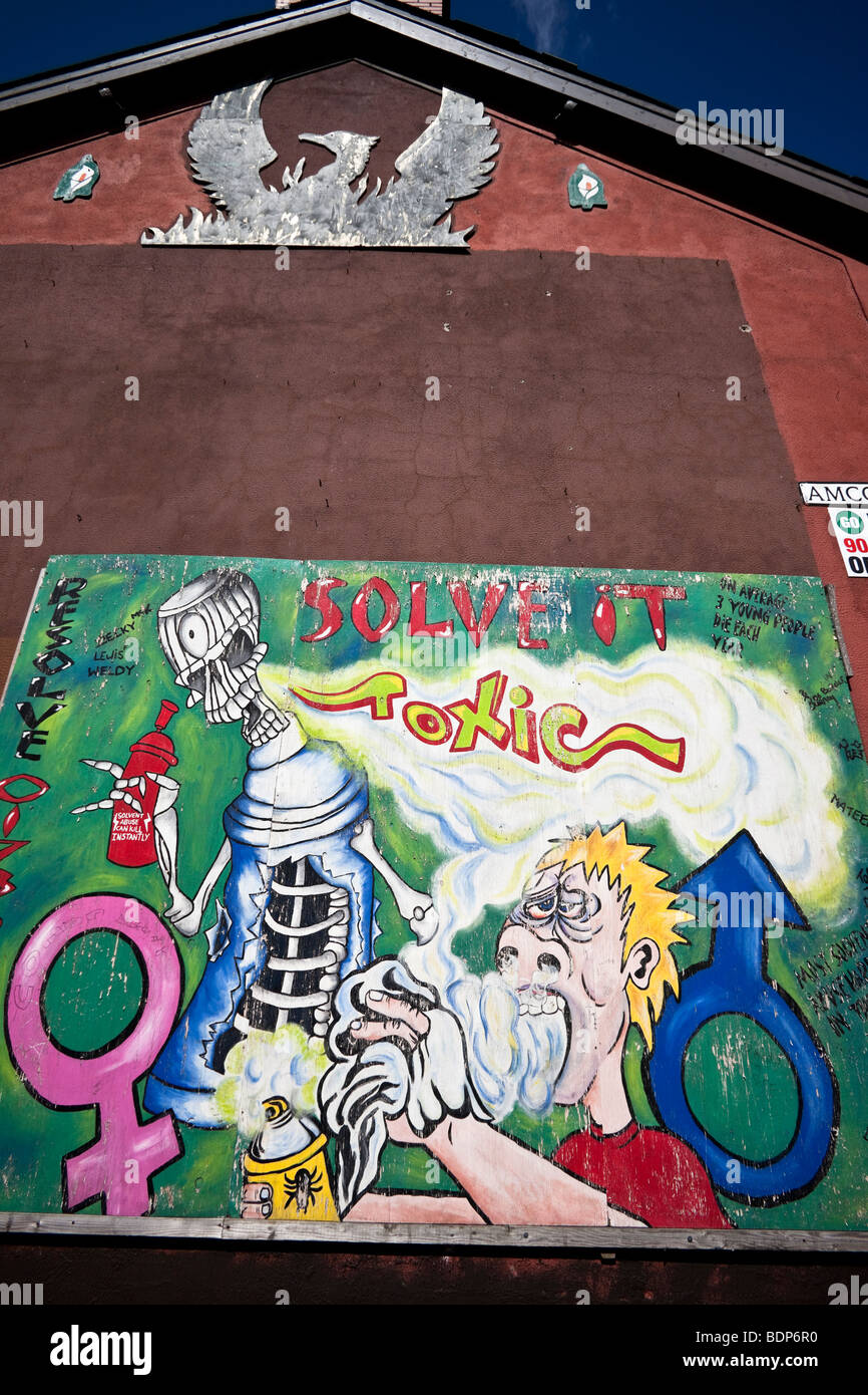 Republican Murals of the Falls Road, Belfast, Northern Ireland Stock ...