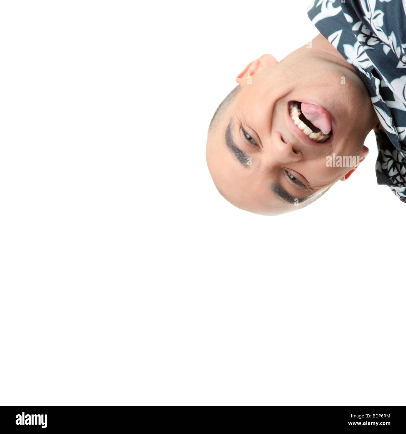 Man with happy facial expression isolated Stock Photo - Alamy