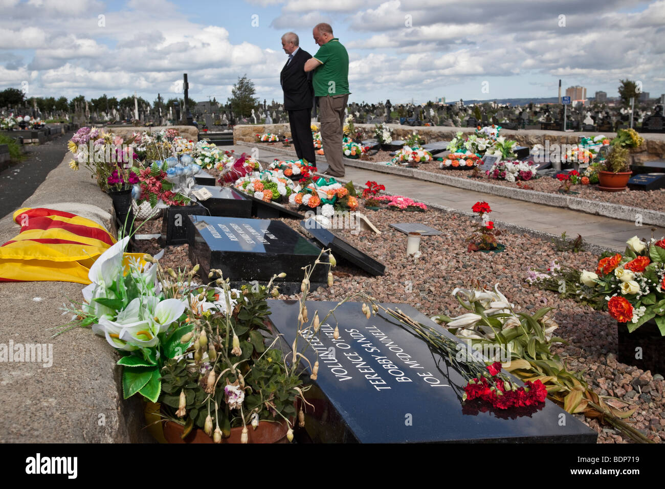 The graves of the Hunger Strikers, Milltown Cemetery, Falls Road ...